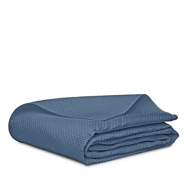 MATOUK Alba Quilt, King - Steel Blue