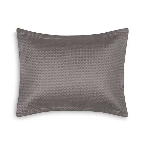 MATOUK Alba Quilted Boudoir Sham - Charcoal