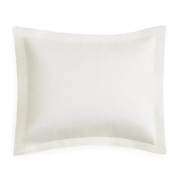 MATOUK Alba Quilted Boudoir Sham - Ivory