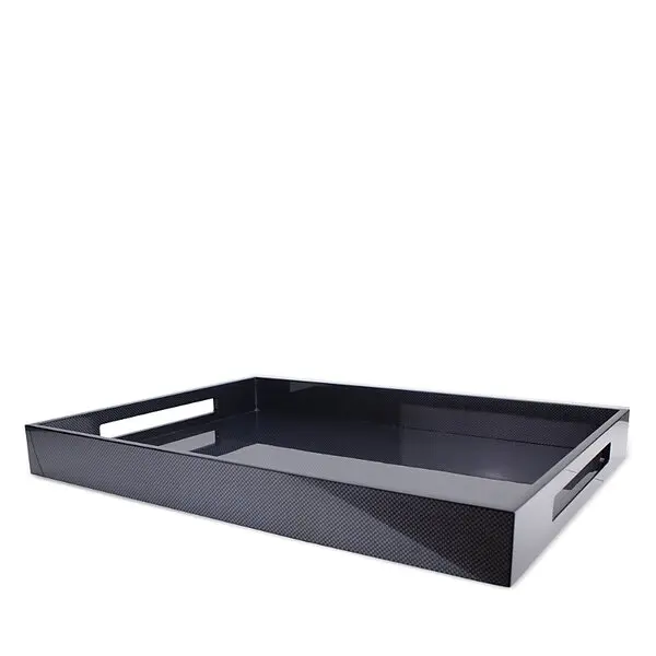 ADDISON ROSS 22 X 16 Lacquer Tray - Carbon