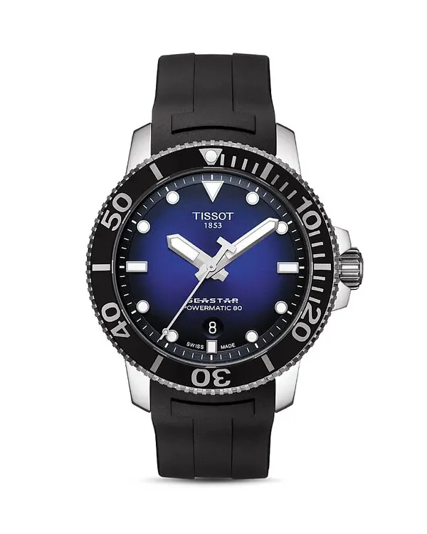 TISSOT Seastar Analog Watch - Blue/black