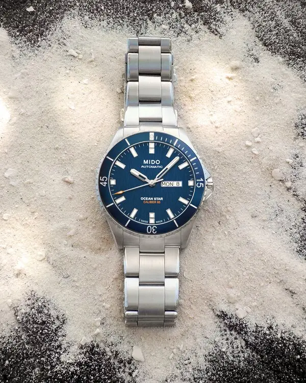 MIDO Multifort 42mm Watch - Blue/silver