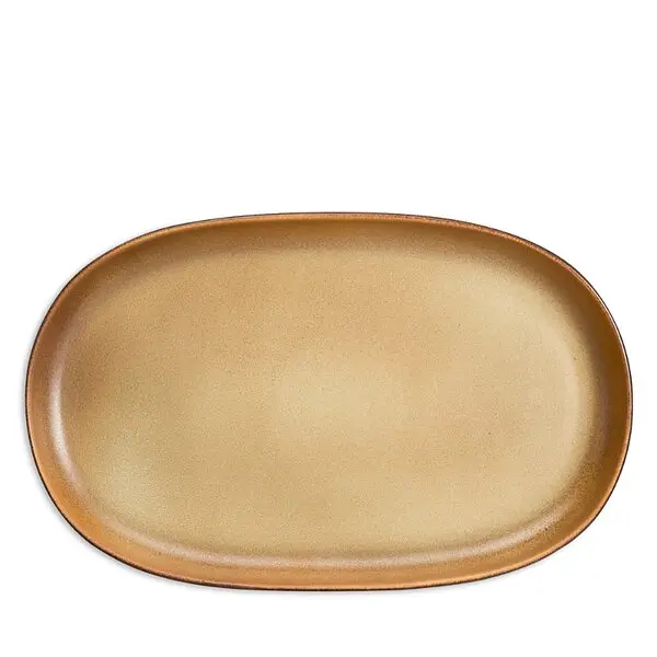 L'Objet Terra Oval Platter, Small - Brown