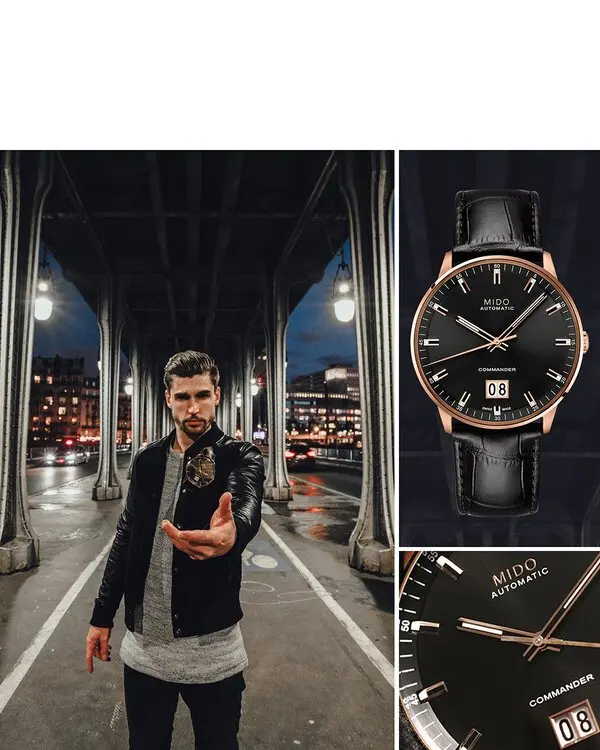 MIDO Commander 42mm Watch - Black