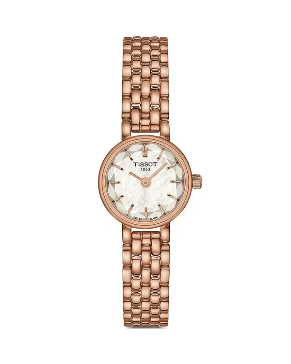 TISSOT Lovely Round 19.5mm Watch - White/rose Gold