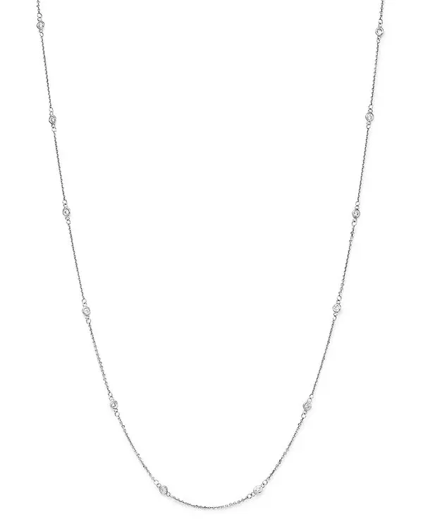 Bloomingdale'S Diamond Station 14k Gold Necklace - White