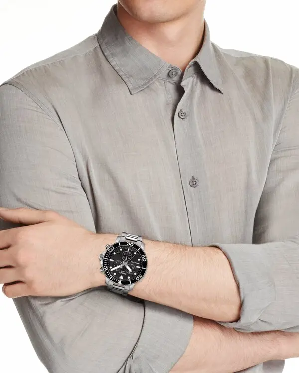 TISSOT Seastar 1000 Chronograph 45.5mm - Black/silver