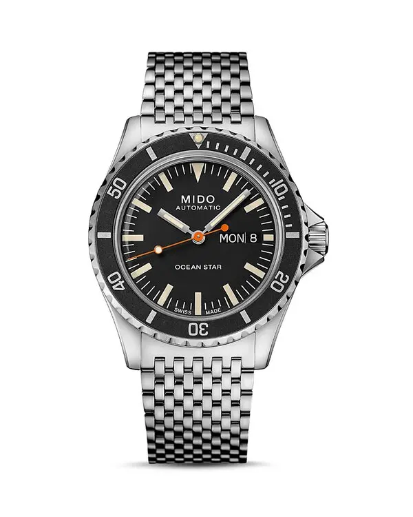 MIDO Ocean Star Watch, 40.5mm - Black/silver