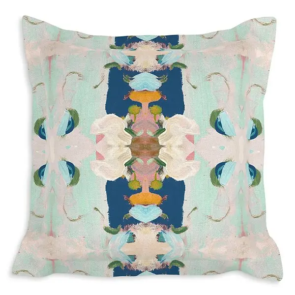 LAURA PARK Designs Monet's Garden Euro Sham - Navy
