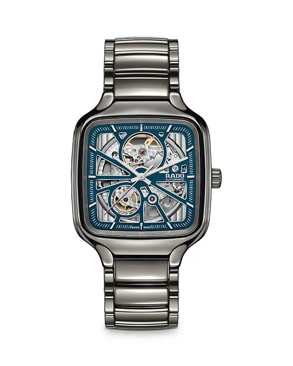 RADO True Square Watch, 38mm - Blue/silver