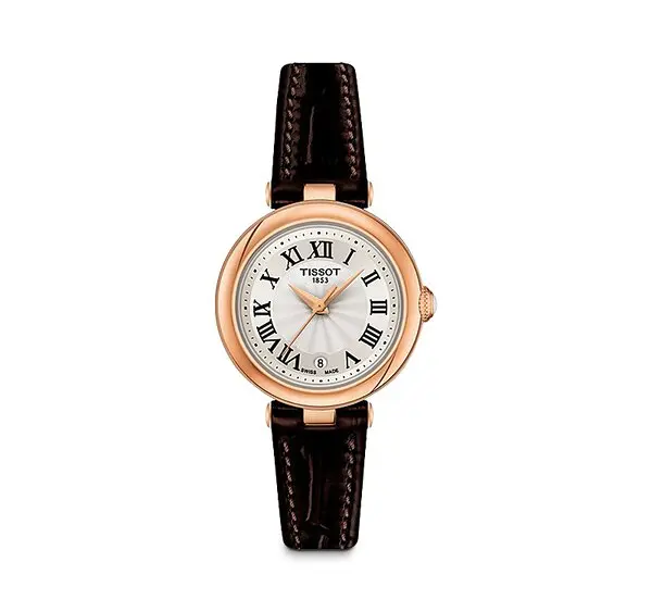 TISSOT Bellissima 26mm Watch - Rose Gold/leather