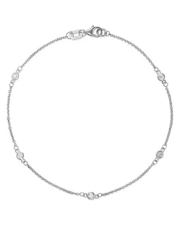 Bloomingdale'S Diamond Station Bracelet In 14k Gold - White