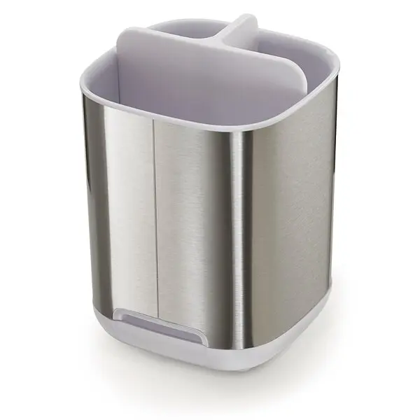 JOSEPH JOSEPH Easystore Steel Toothbrush Holder - White