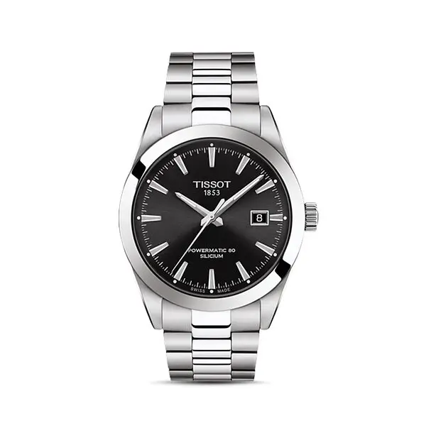 TISSOT Powermatic 80 40mm Watch - Black/silver