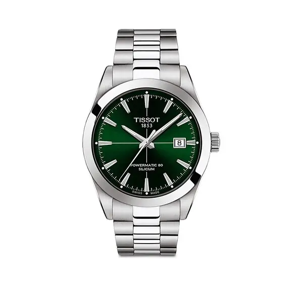 TISSOT Powermatic 80 40mm Watch - Green/silver