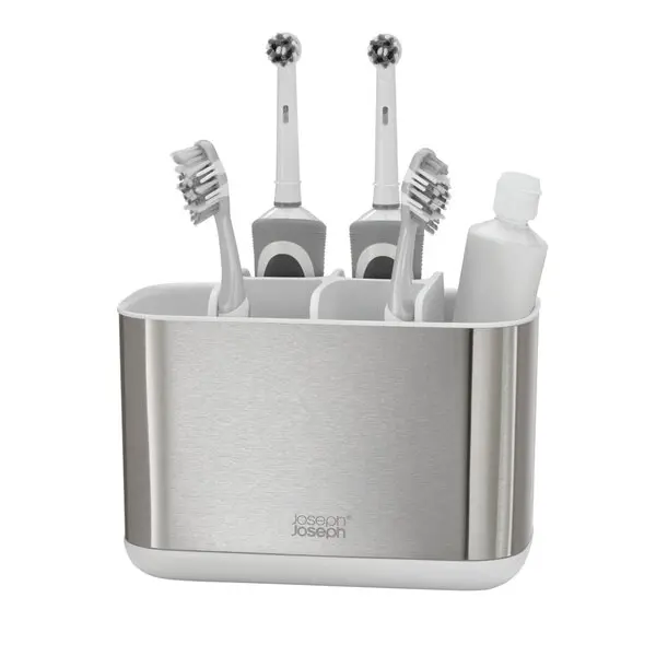 JOSEPH JOSEPH Easystore Steel Large Toothbrush Holder