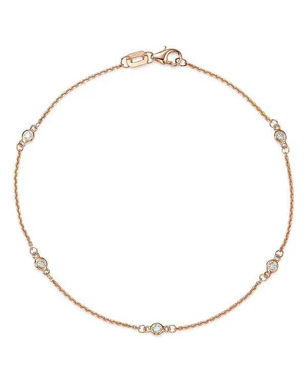 Bloomingdale'S Diamond Station Bracelet - White/rose