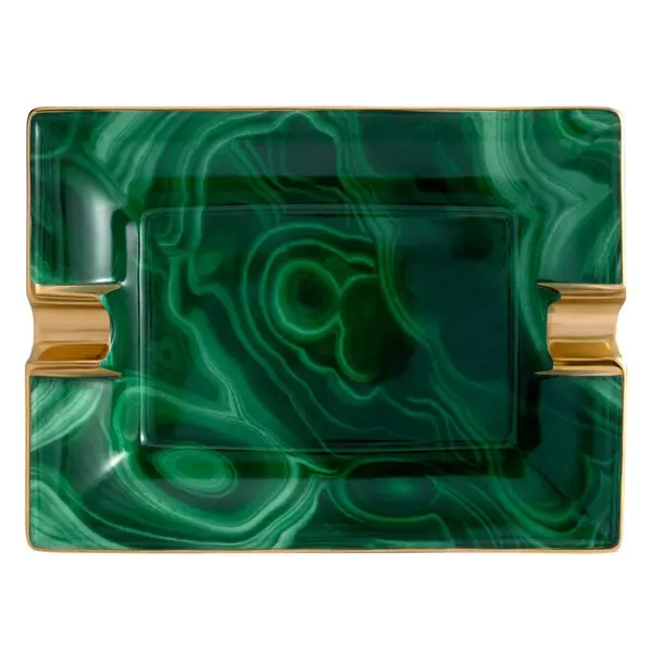 L'Objet Malachite Ashtray