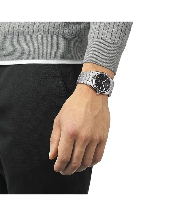 TISSOT Powermatic 80 40mm Watch - Black/silver