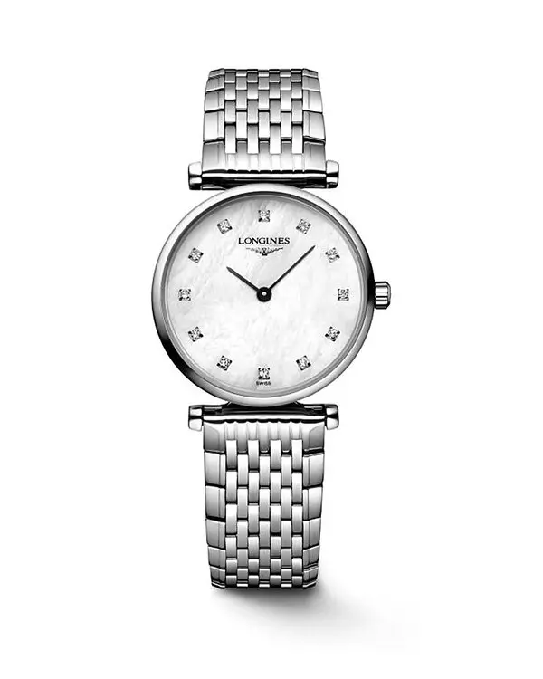 LONGINES La Grande Classique Watch, 24mm - White/silver