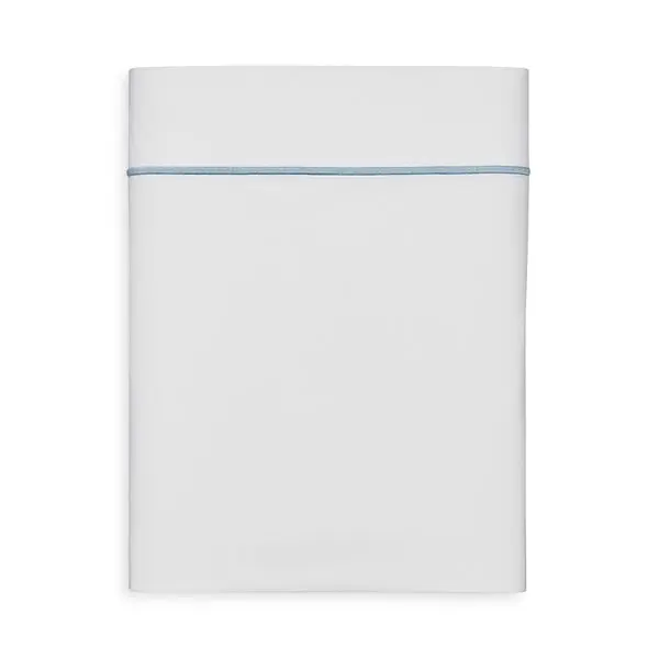 MATOUK Bergamo Flat Sheet, King - Hazy Blue