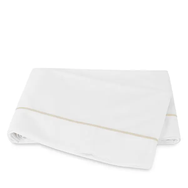 MATOUK Bergamo Flat Sheet, King - Truffle