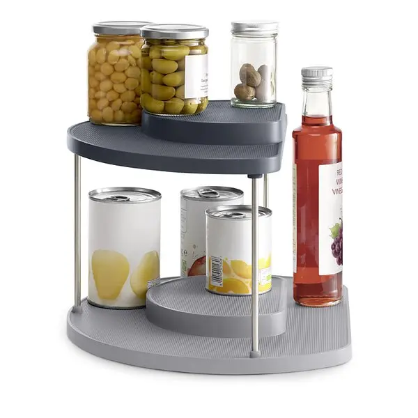 JOSEPH JOSEPH Cupboardstore 2 Tier Rotating Organizer - Gray