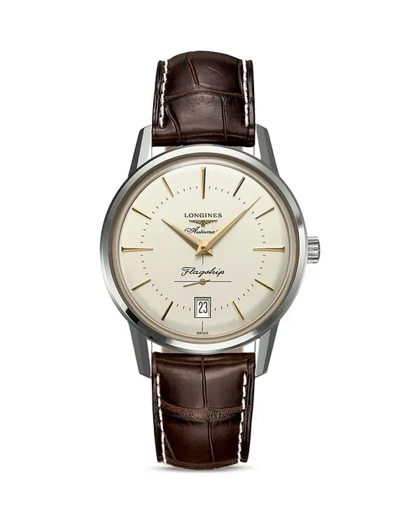LONGINES Heritage 38.5mm Watch - Beige/brown