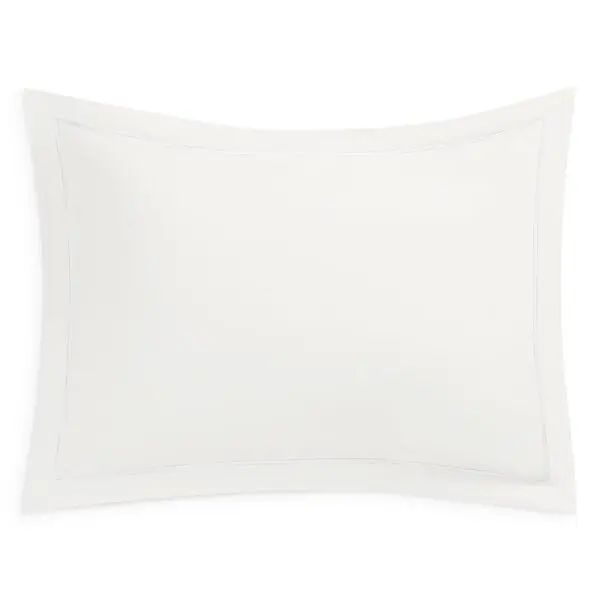 MATOUK Bergamo Standard Sham - Bone/white