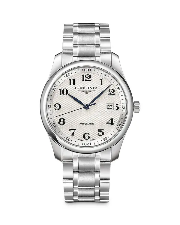 LONGINES Master 40mm Watch - White/silver