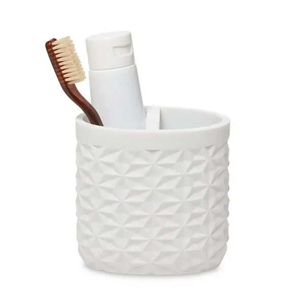 ROSELLI Quilted Toothbrush Holder - Sand