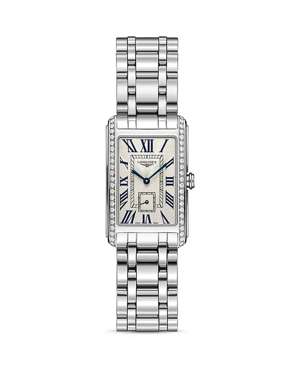LONGINES Stainless Steel Diamond Watch 37mm - Ivory/silver