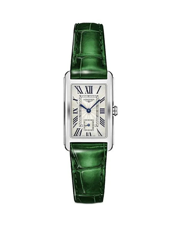 LONGINES Dolce Vita Watch, 23mm X 37mm - White/green