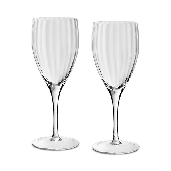 WILLIAM YEOWARD CRYSTAL American Bar Corinne Water Goblet, Set Of 2 - Clear