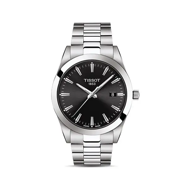TISSOT Gentleman 40mm Watch - Black/silver