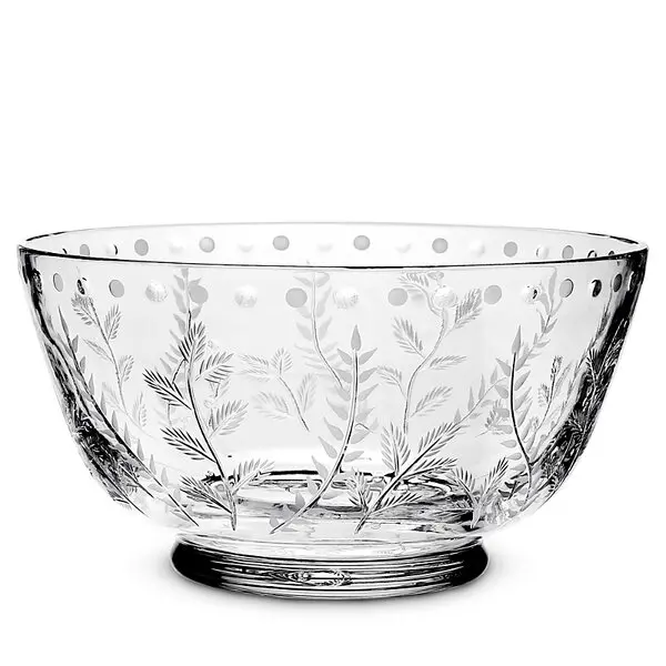 WILLIAM YEOWARD CRYSTAL Fern Centerpiece Bowl, 12 - No Color