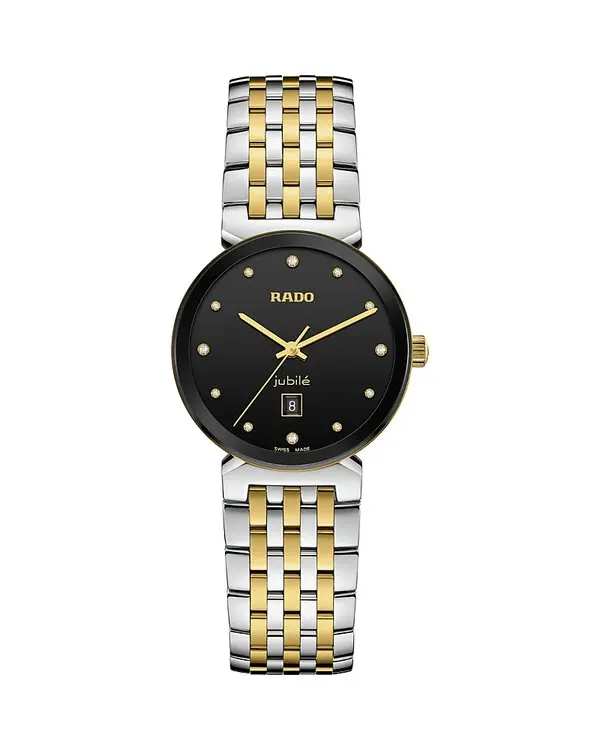 RADO Florence Classic Diamonds Watch - Black/silver