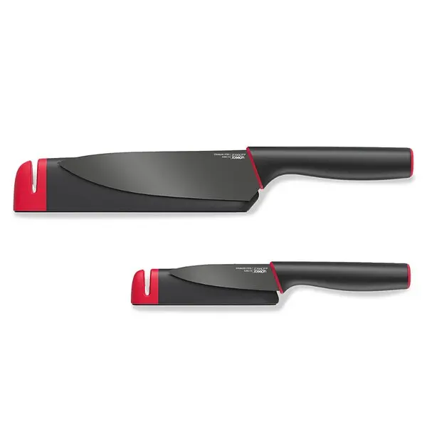 JOSEPH JOSEPH Slice & Sharpen Twin Pack - Black