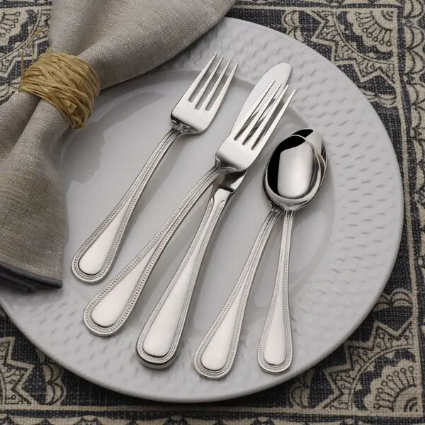 TOWLE Beaded 45 Pc Flatware Set