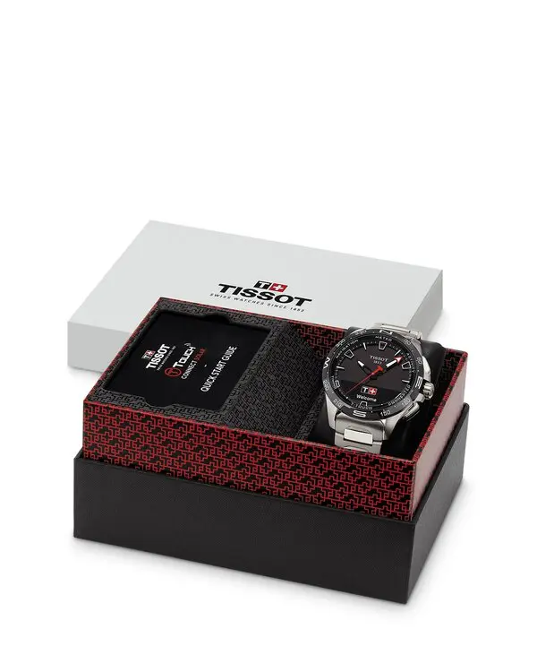 TISSOT T-touch Connect Solar Smart Watch, 47.5mm - Black
