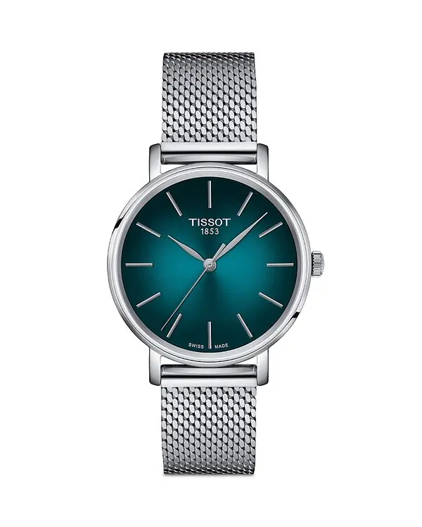 TISSOT Everytime Desire Watch, 34mm - Green/silver