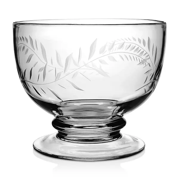 WILLIAM YEOWARD CRYSTAL Country Jasmine Footed Serving Bowl - Clear