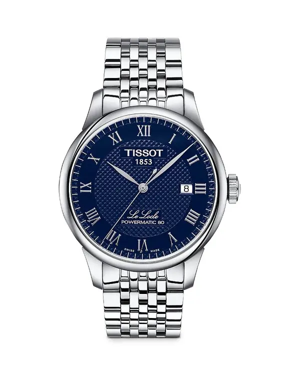 TISSOT Le Locle 39.3mm Watch - Blue/silver
