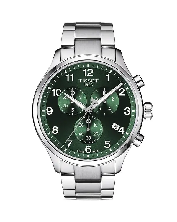 TISSOT Chronograph Watch - Green/silver