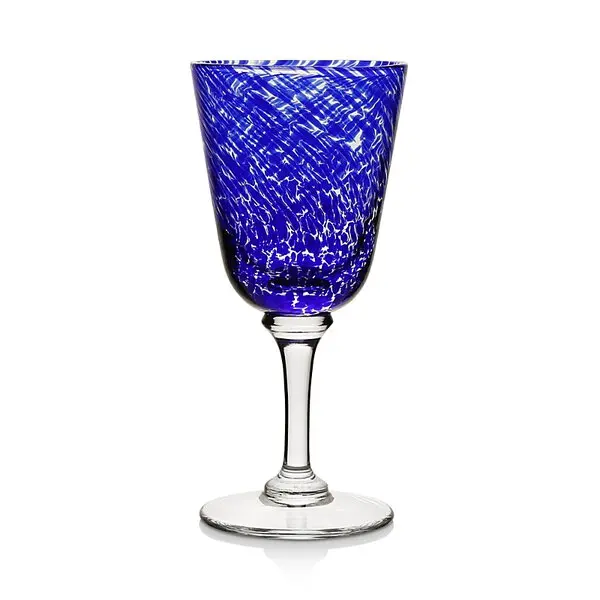 WILLIAM YEOWARD CRYSTAL Vanessa Wine Glass - Blue