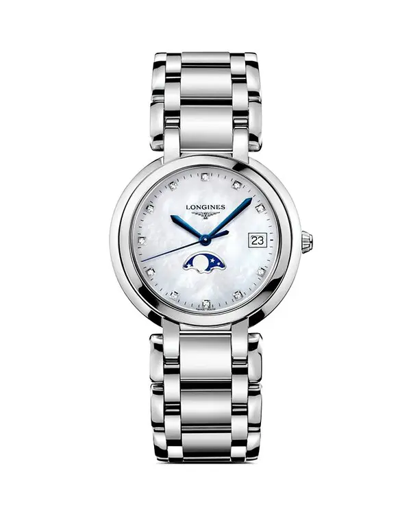LONGINES Primaluna 34mm Watch - Blue/silver