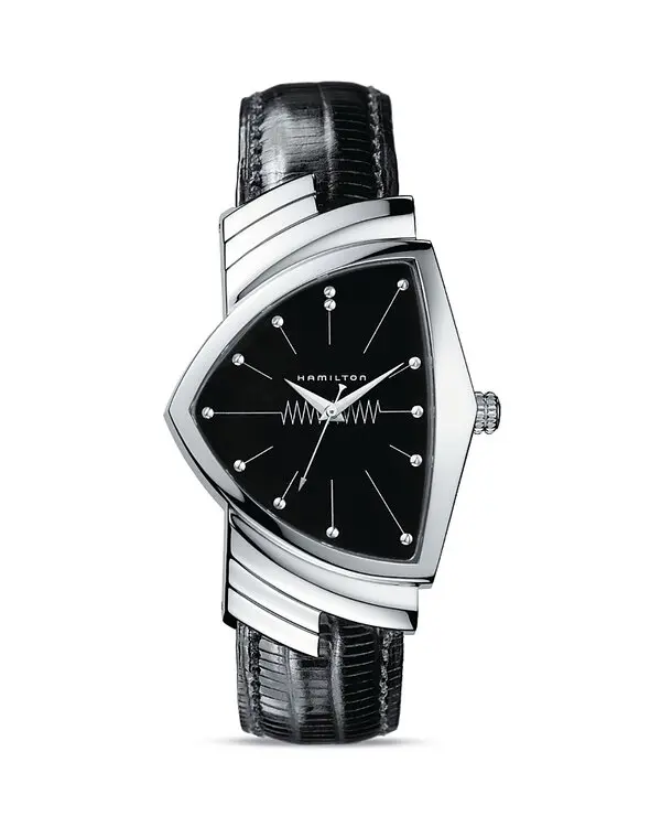 Hamilton Ventura Quartz Watch, 32.3mm - Black/silver