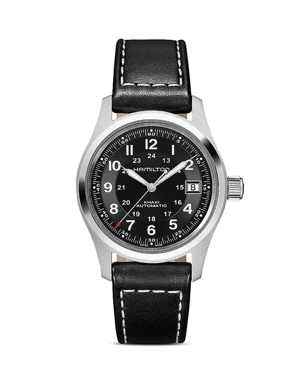 Hamilton Khaki Field 38mm Watch - Black/black