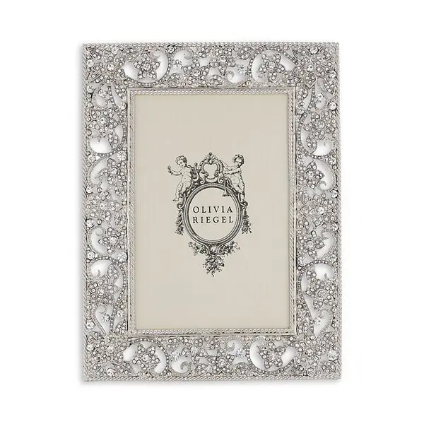 OLIVIA RIEGEL Flora Frame, 4 X 6 - Silver