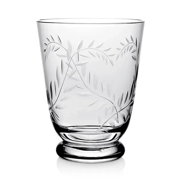 WILLIAM YEOWARD CRYSTAL Jasmine Footed Double Old-fashioned Tumbler - Clear